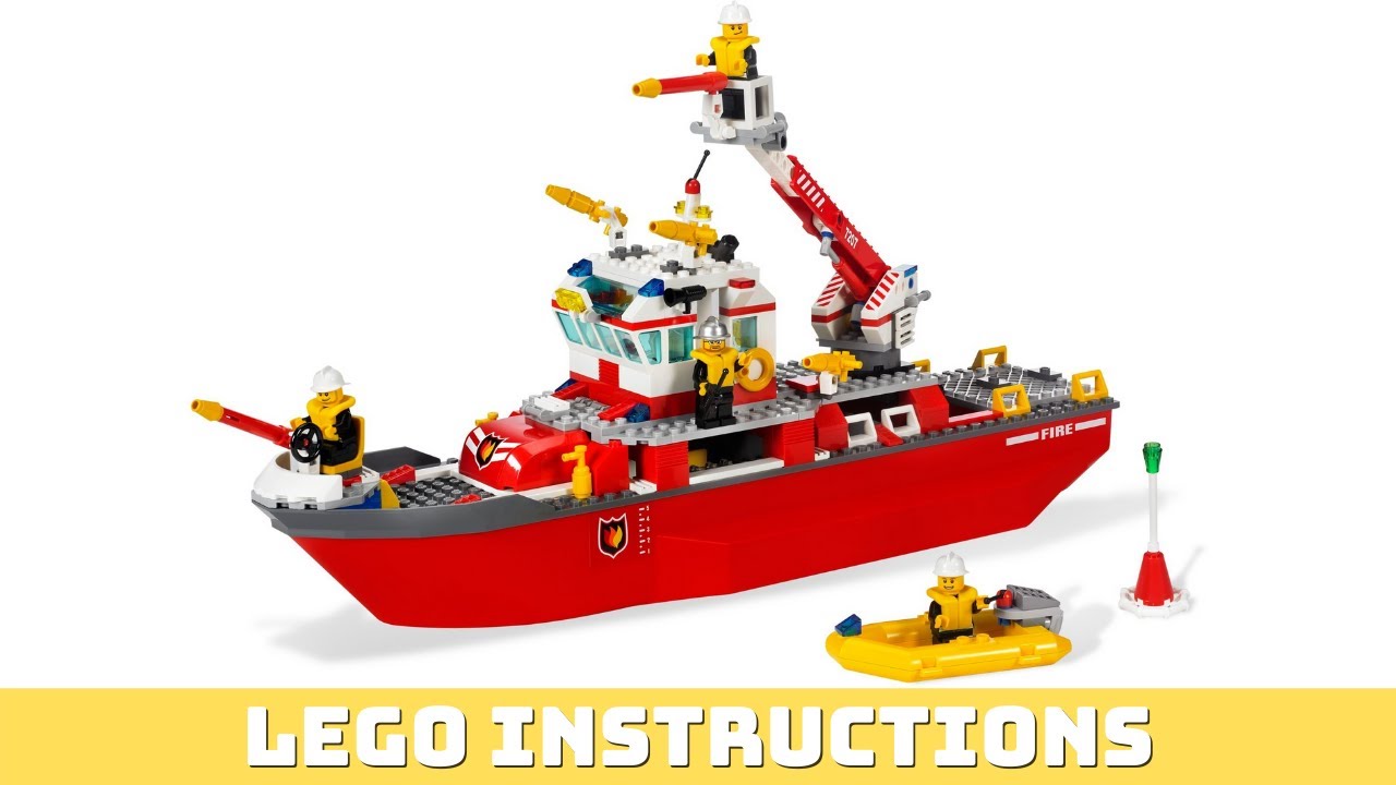 LEGO instructions | CITY | 7207 Fire Boat - YouTube