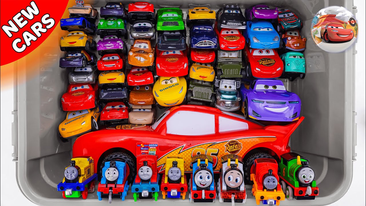 Disney Pixar Cars Unboxing Review | Lightning McQueen 95 Cars and ...