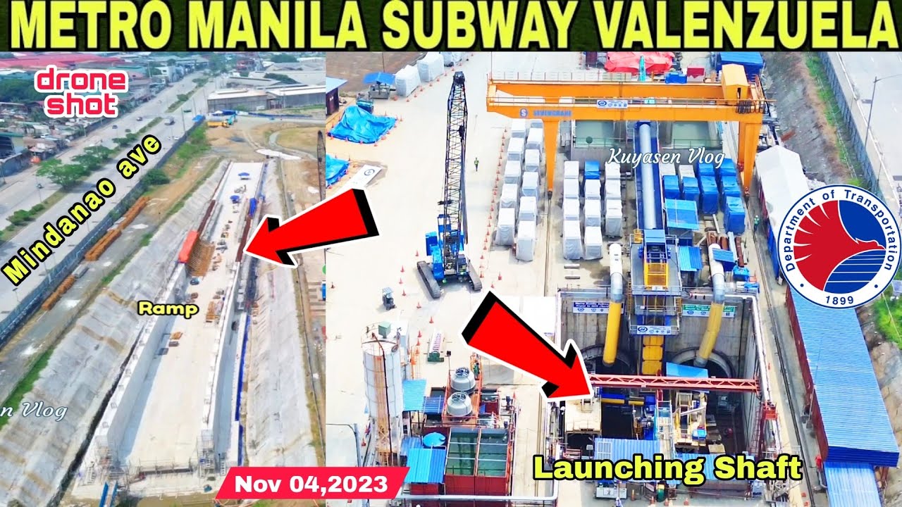 METRO MANILA SUBWAY UPDATE VALENZUELA STATION|Nov 04,2023|build3x|build ...