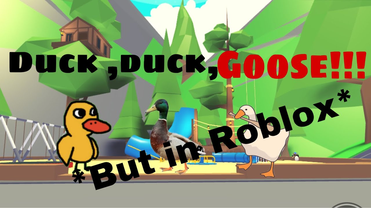 Playing Roblox duck duck goose - YouTube
