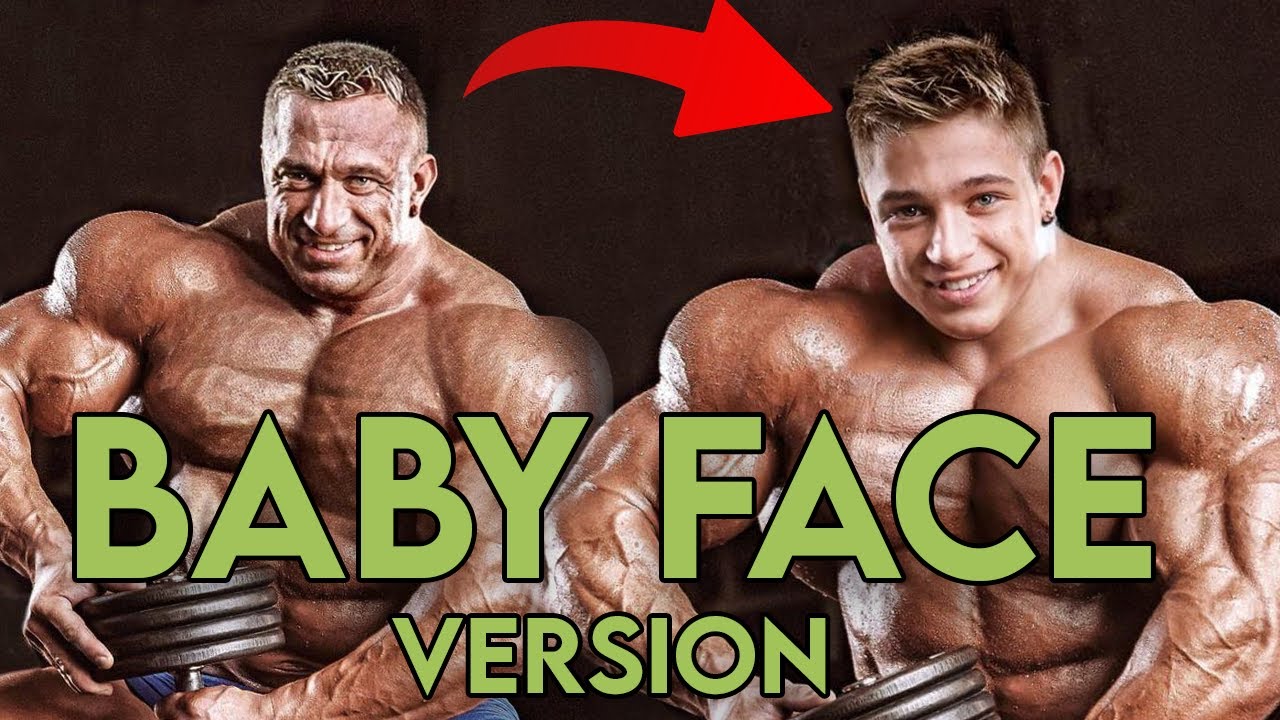 Bodybuilders Baby Face Versions - YouTube