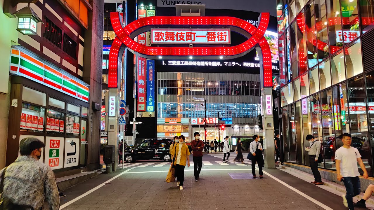4K Shinjuku Night Walk, Tokyo 新宿 - Nightlife Area - May 2020 - 60 FPS ...