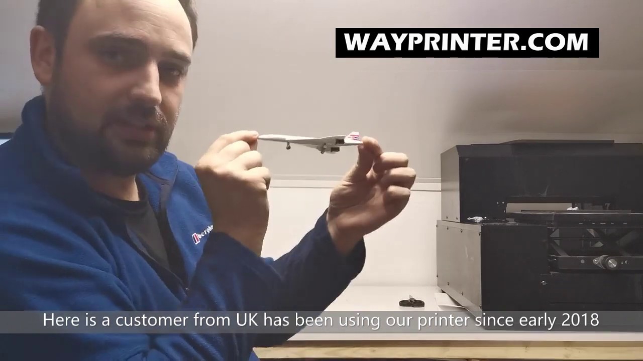 How is Wayprinter, Wayprinter UV printer review United Kingdom UK A3 UV flatbed printer - YouTube