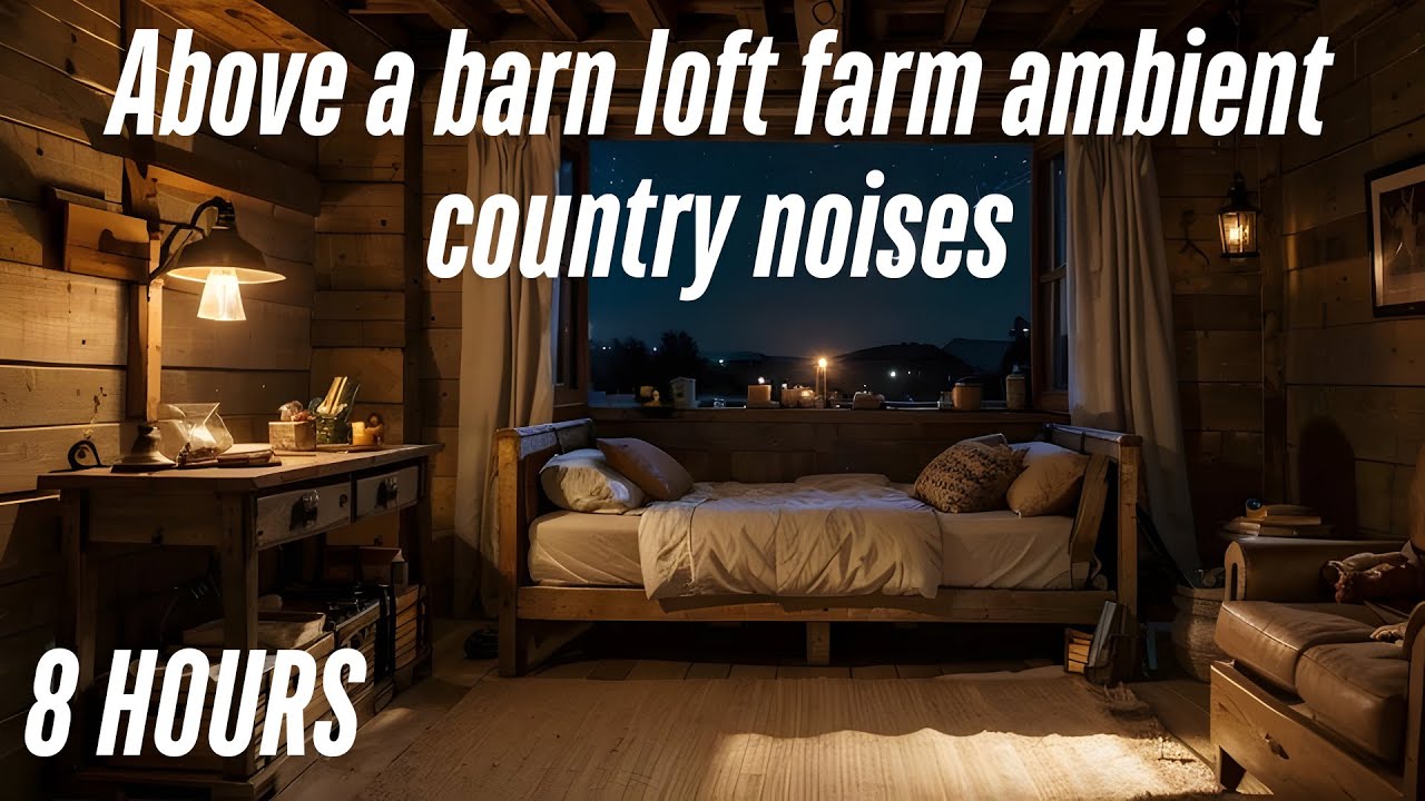 Sleep in a Cozy Barn Loft – Night on the Farm with Crickets & Warm ...