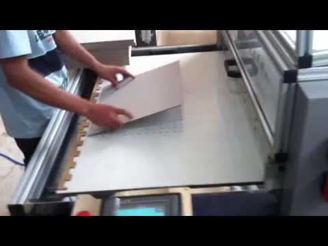 Cardboard Grooving Machine for box making - YouTube