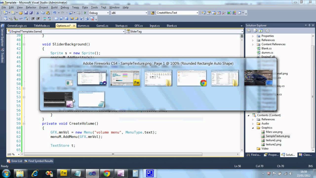 Adding a background sprite and tag to a slider menu - YouTube