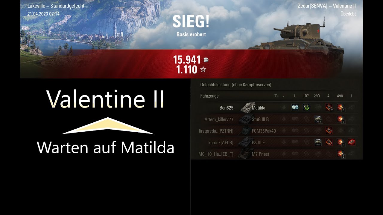 Valentine II - Warten auf Matilda - YouTube