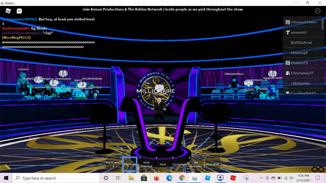 Arman Productions Who Wants To Be A Millionaire: February 12, 2021 ...