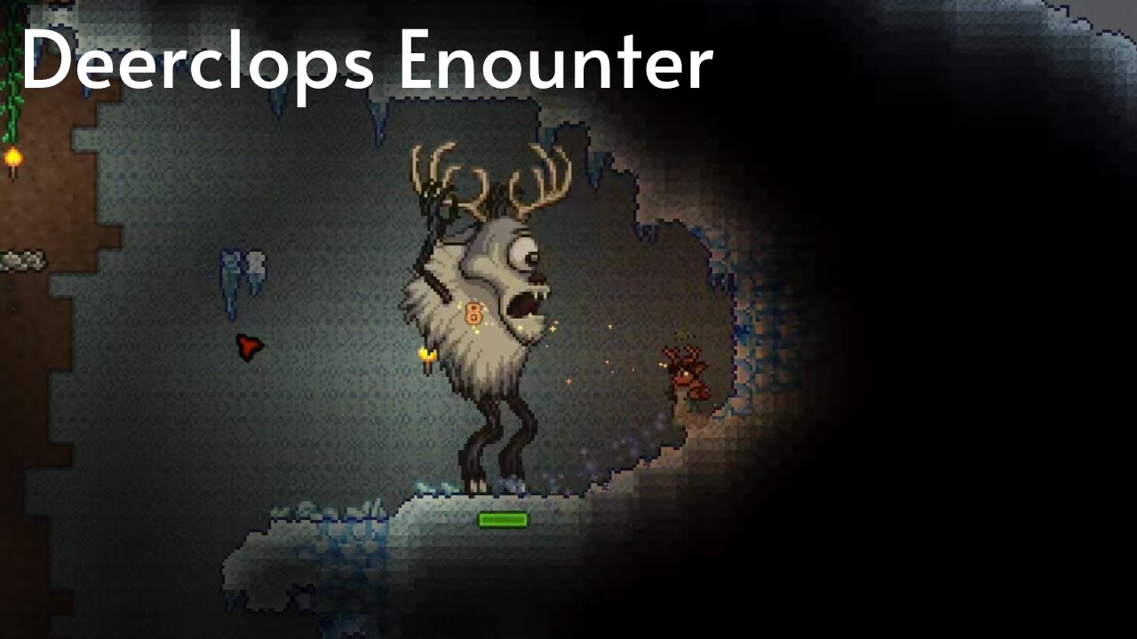 Terraria: Wolf's World PART 10 - Deerclops Encounter (PC) - YouTube