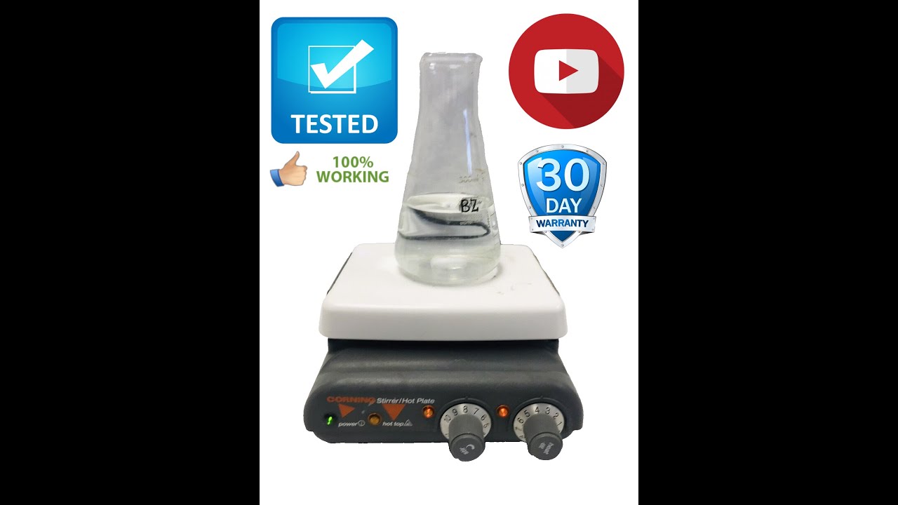 Corning PC 420 Laboratory Magnetic Stirrer Hot Plate in1335 6 1 - YouTube