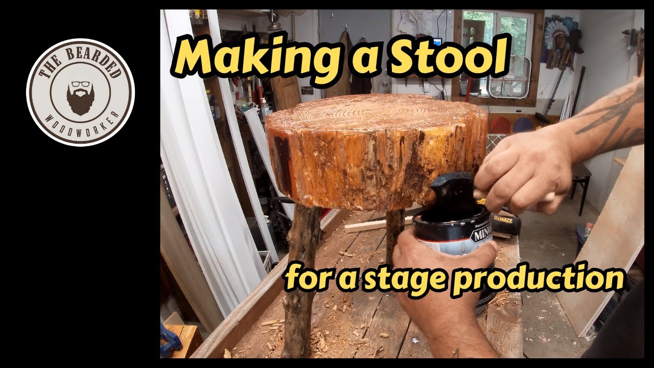 Making a Stool from a Tree Stump - YouTube