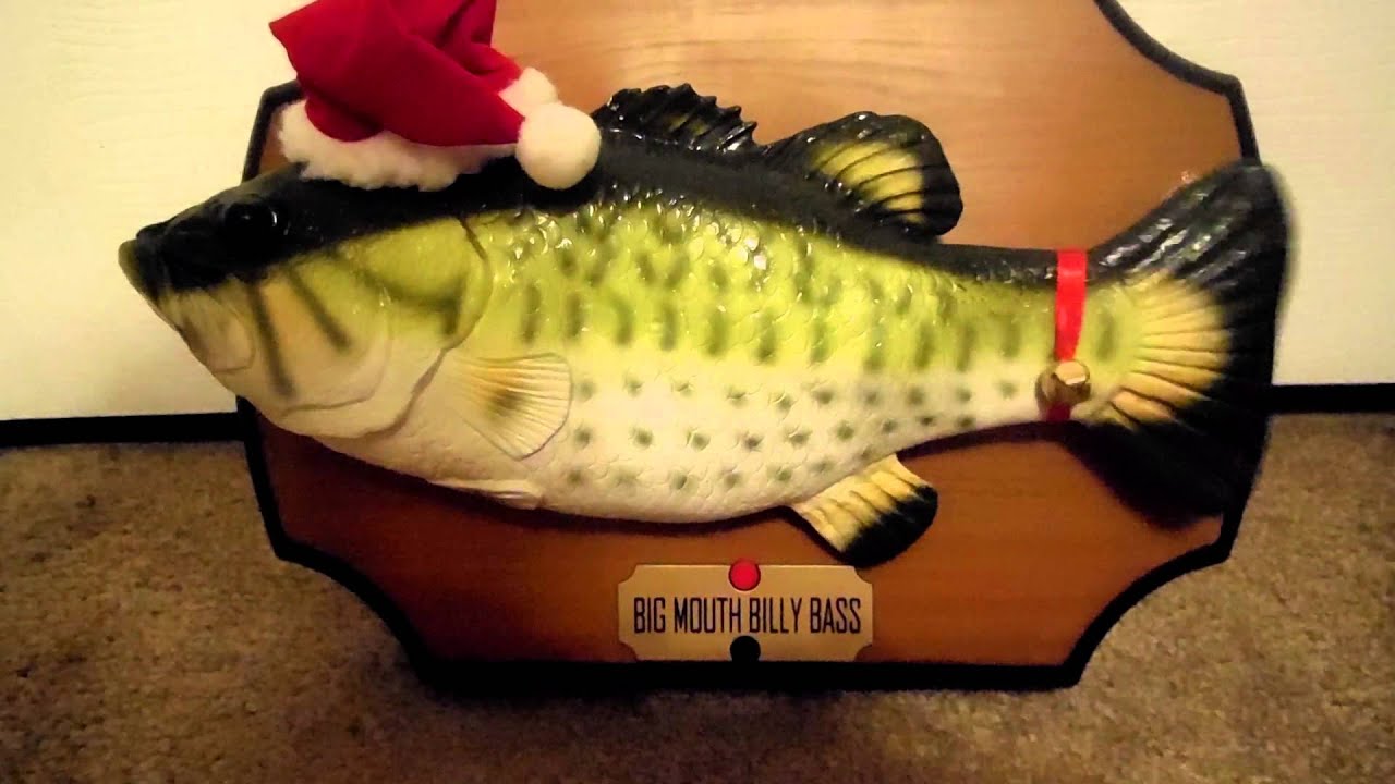 Christmas Holiday Big Mouth Billy Bass Singing Fish ~ Sings Up on the ...