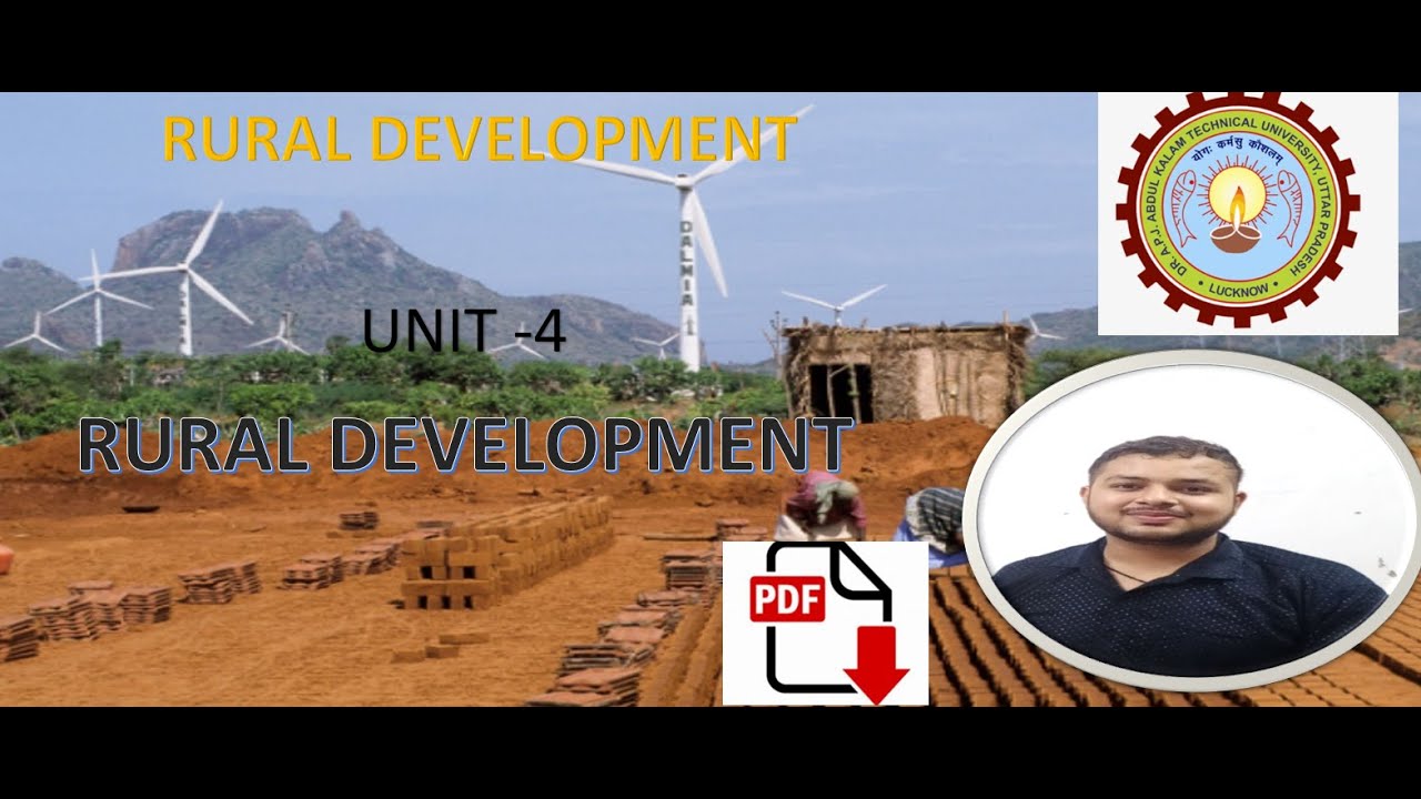 UNIT 4 RURAL DEVELOPMENT - YouTube