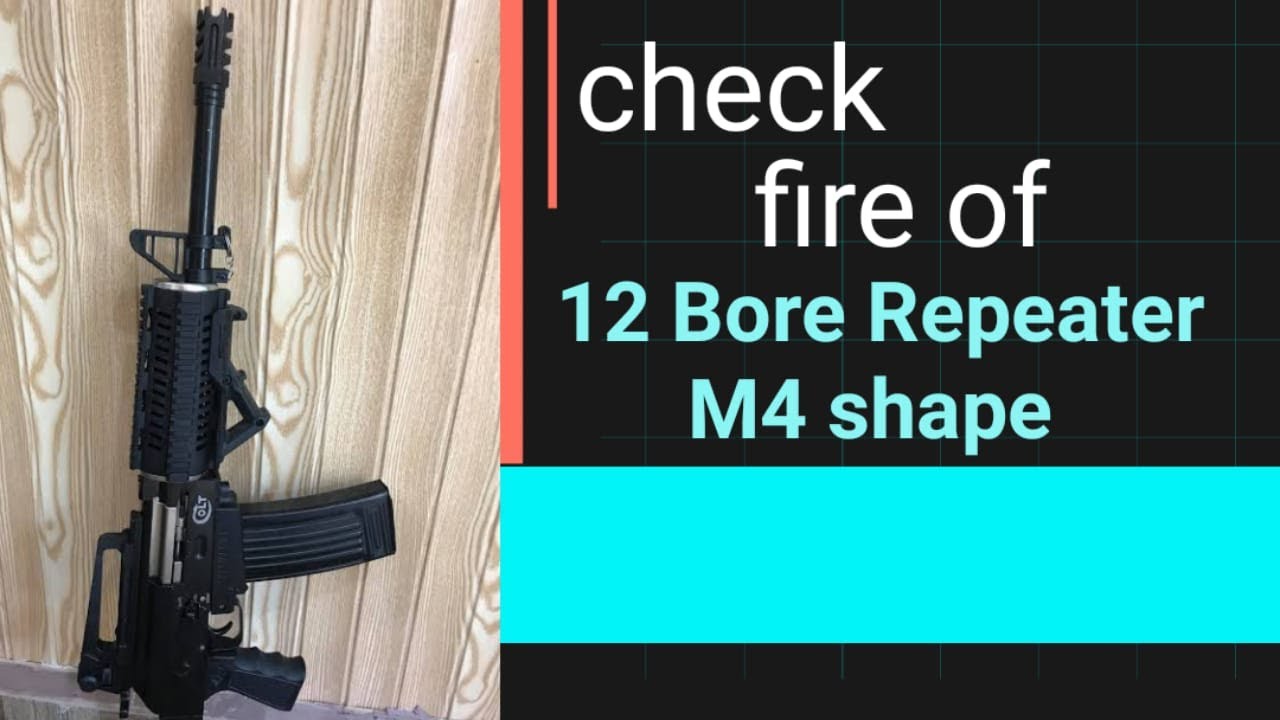 Test Fire of 12 bore M4 Shape Darra Made Gun - YouTube