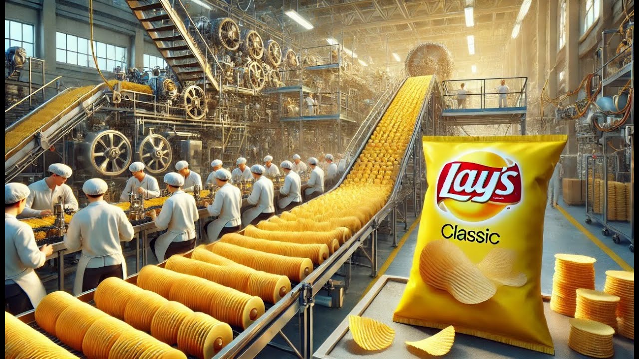 Lays Potato Chips Mega Factory Processing Millions Of Potato Chips in ...