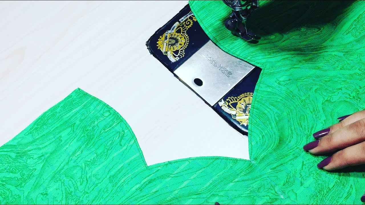 How to cut and stitch Front Neck Perfectly - The Basic - YouTube