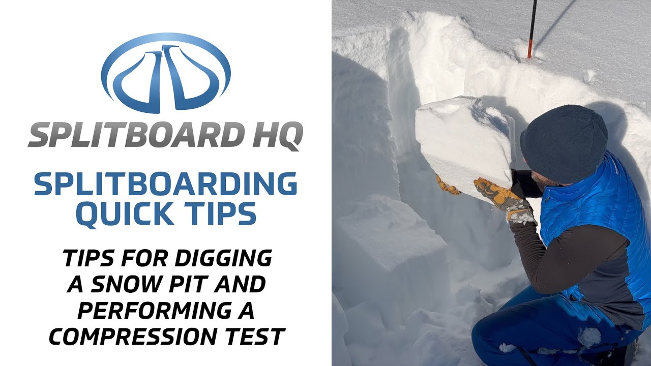 Tips for Digging a Snow Pit and Performing a Compression Test - YouTube