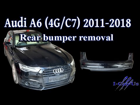 Audi A6 (C7), rear bumper removal - tutorial - YouTube