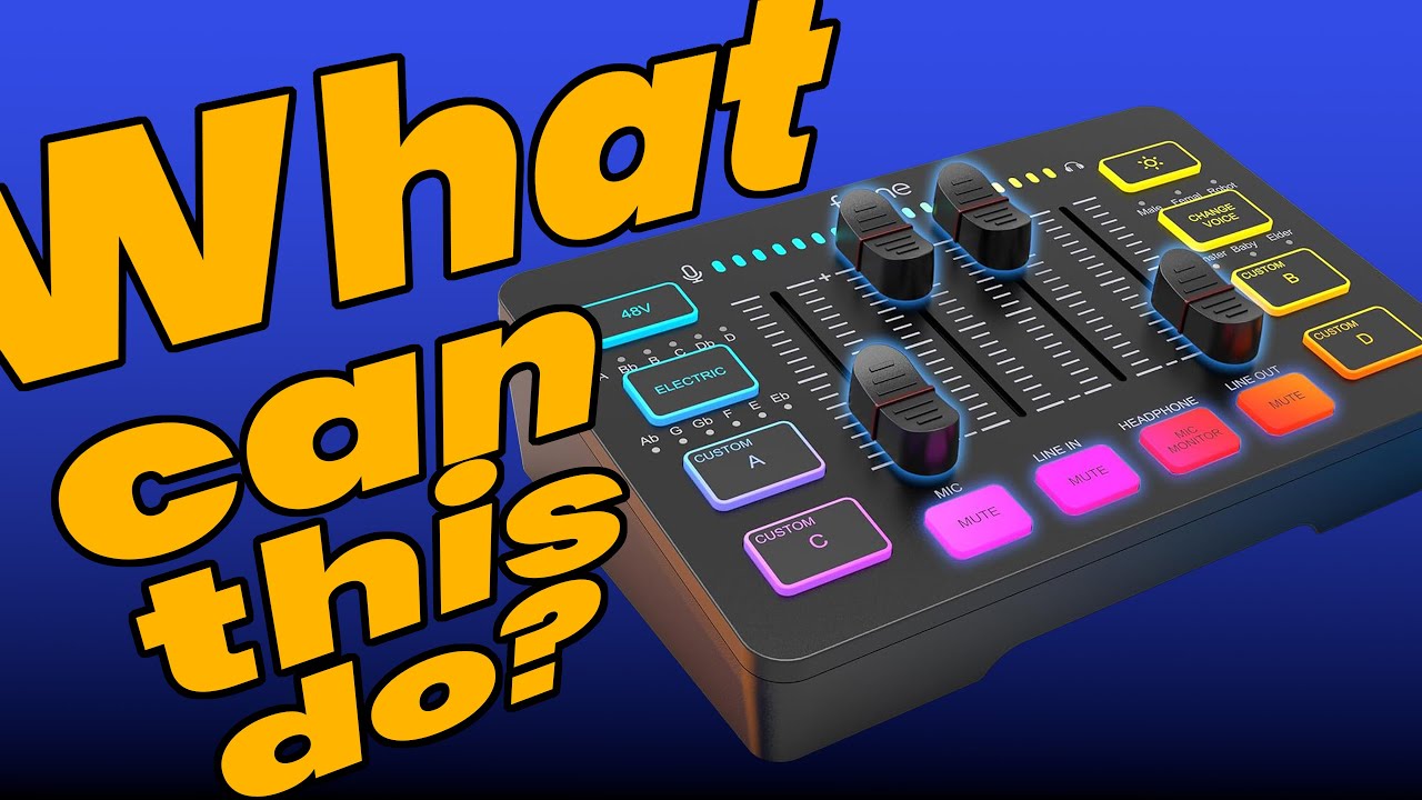 Fifine Gaming Audio Mixer SC3 - What can it even do? - YouTube