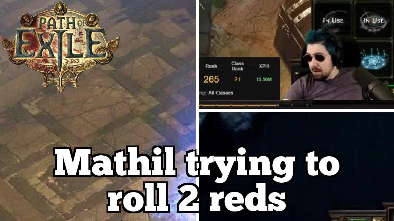 Mathil trying to roll 2 reds | Daily Path of Exile Highlights - YouTube