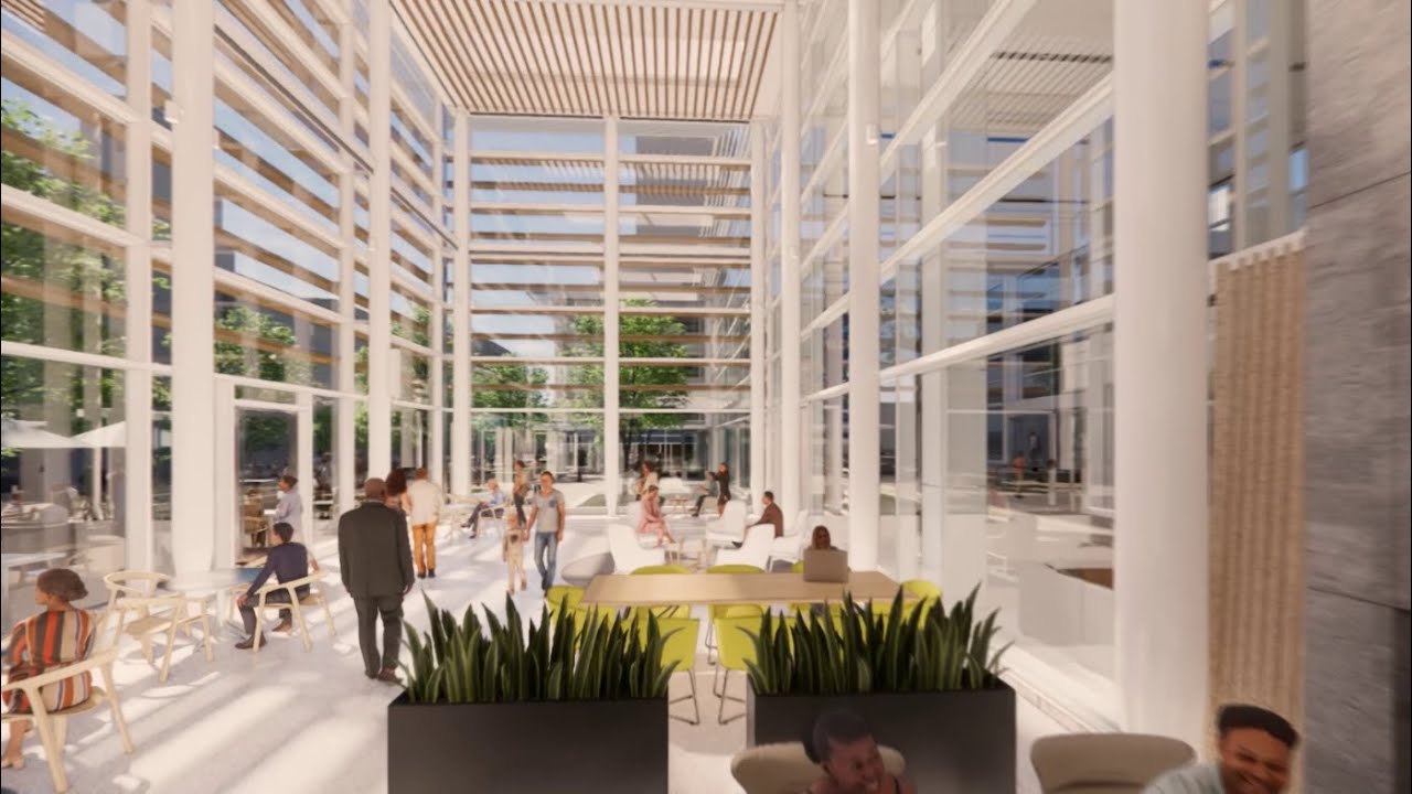North Office Building Modernization Project Fly-Through - YouTube