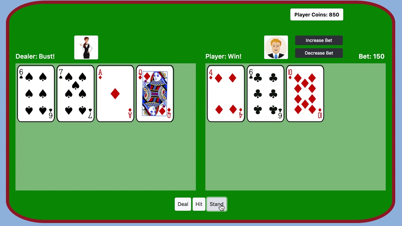 Blackjack JS - YouTube