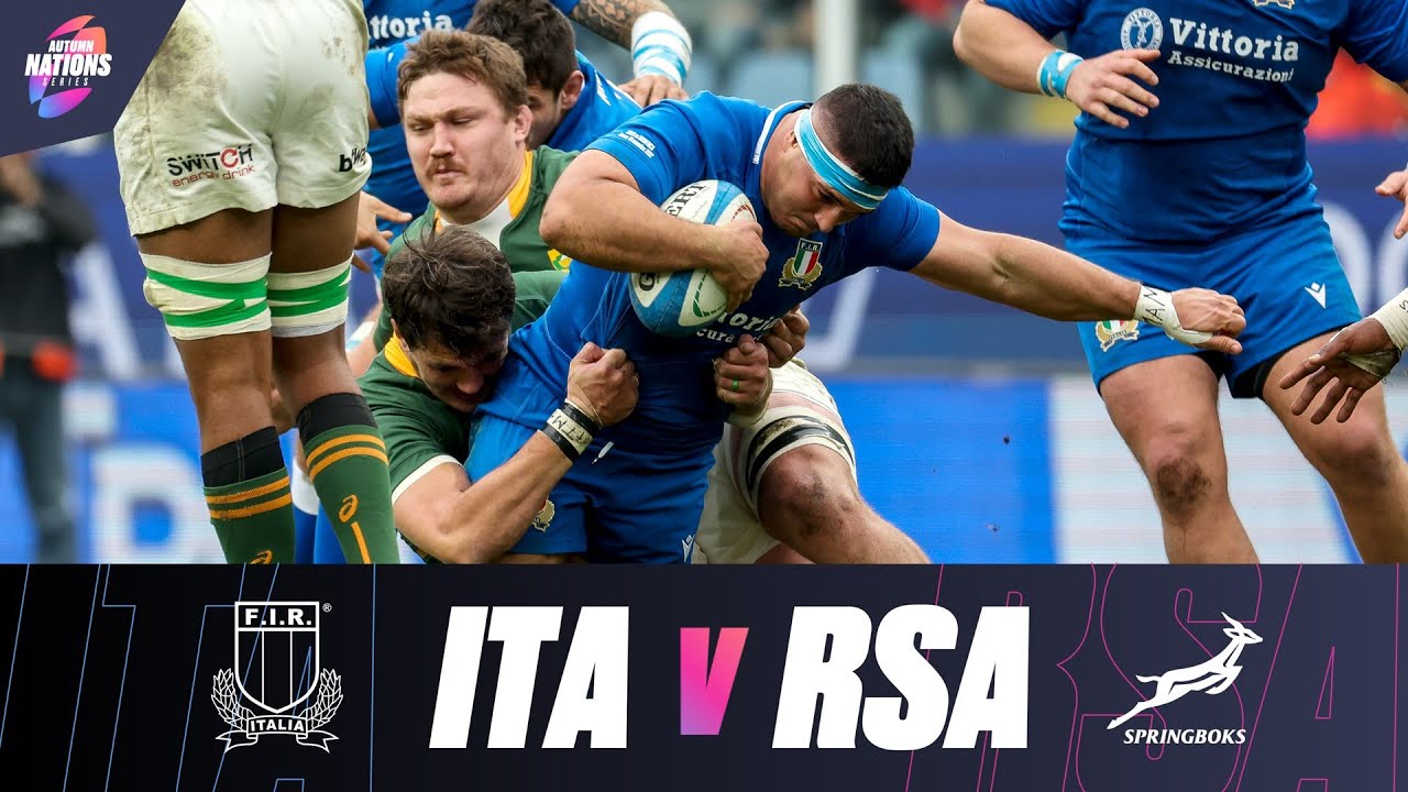 HIGHLIGHTS | Italy v South Africa | Big win in Genoa | Autumn Nations ...