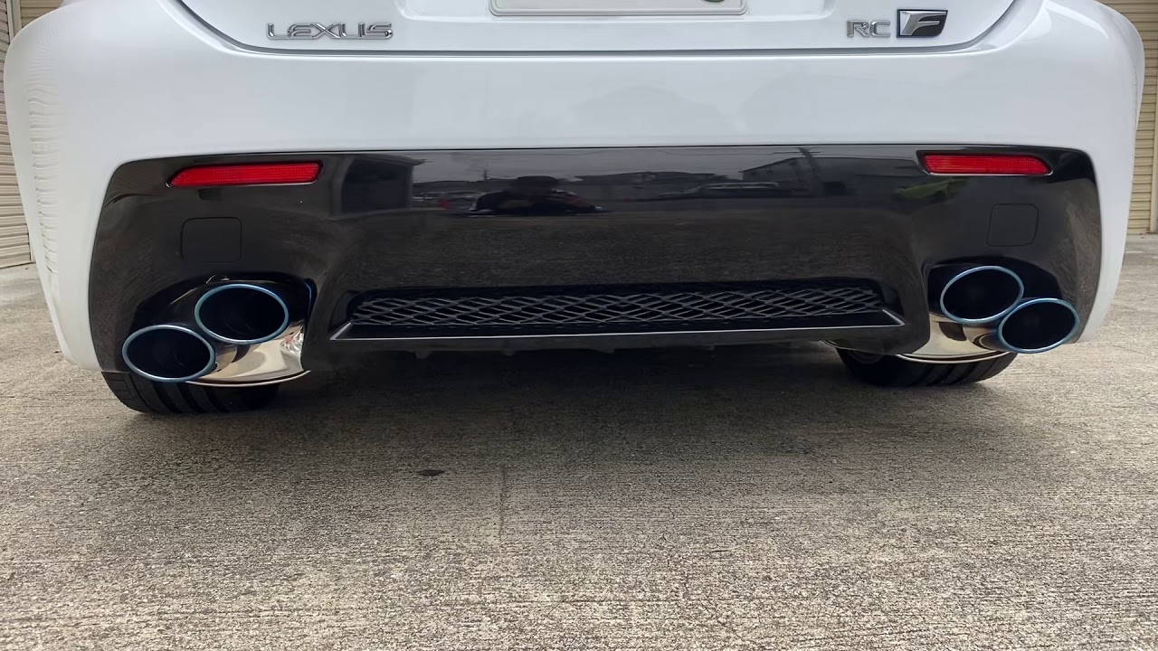 RCF(USC10) INVIDIA インビディア フルエキゾースト マフラー - YouTube