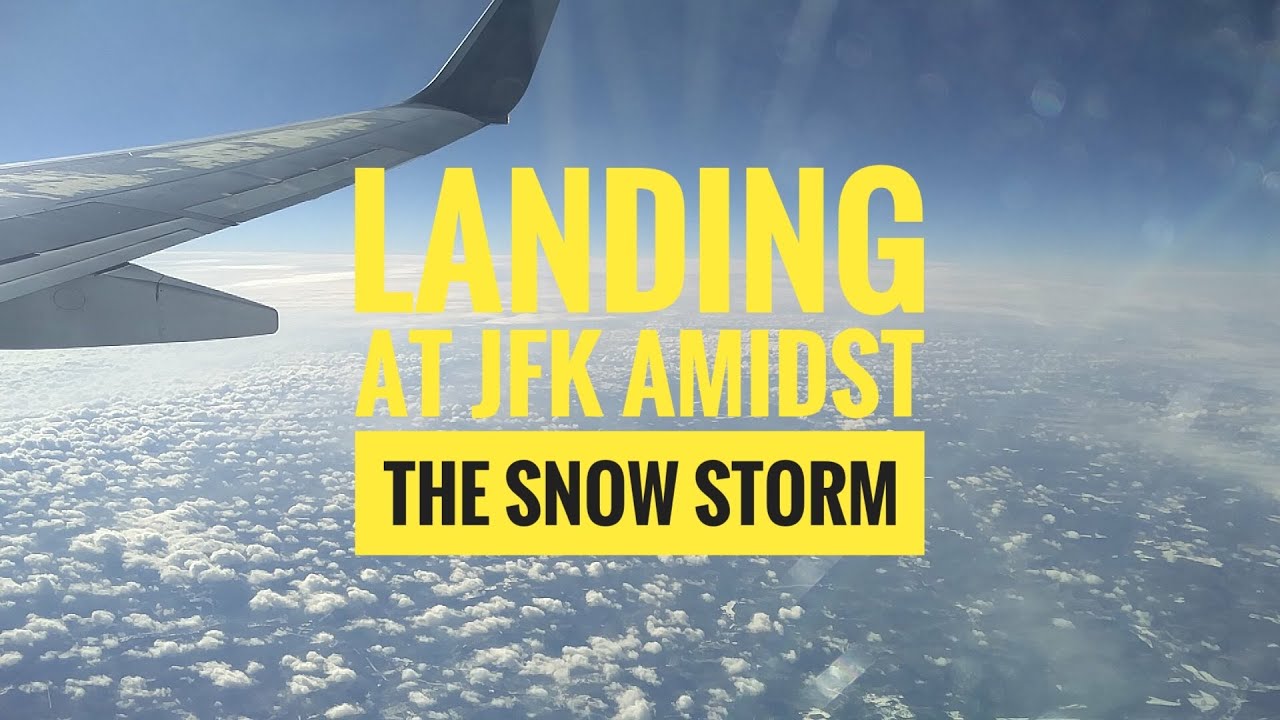 Most amazing landing in snow storm at JFK, New York | B737 | Delta ...