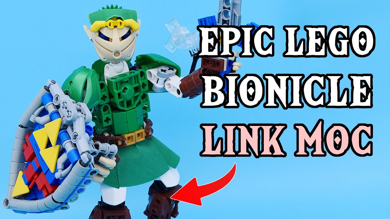 EPIC LEGO Legend of Zelda Link MOC - Heaps of Clever Part Usage! - YouTube