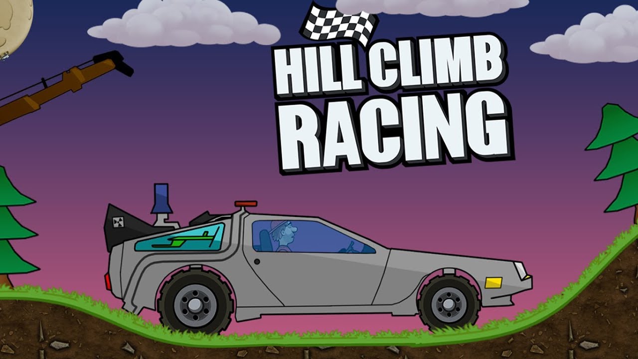 Hill Climb Racing - Delorean (Create CAR) 😱 (Back To The Future) - YouTube