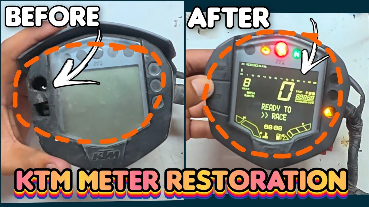 KTM RC 200 Meter Restoration And Modification with Dark Theme # ...