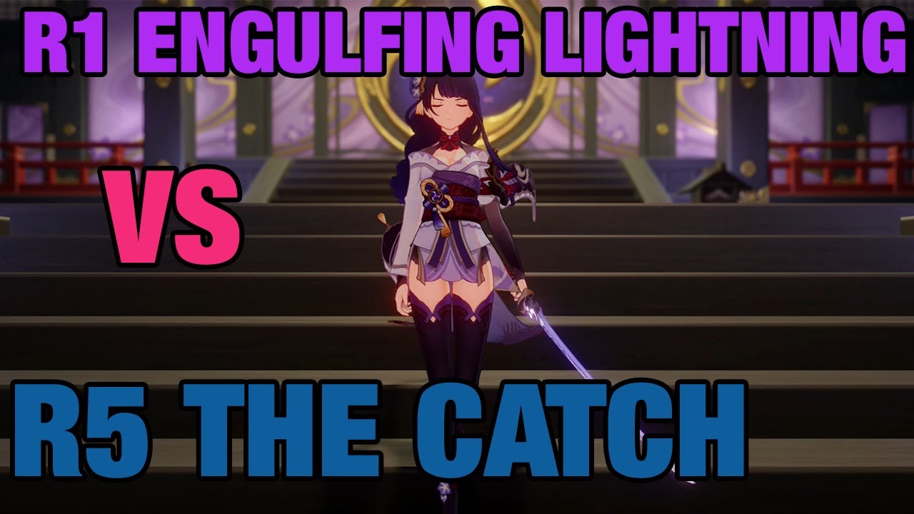 R1 Engulfing Lightning VS R5 The Catch quick damage comparison - YouTube