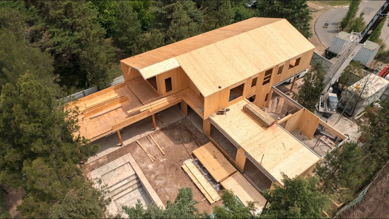 Dovat Arquitectos. Obra casa CLT Uruguay. Evolution + Hub - YouTube