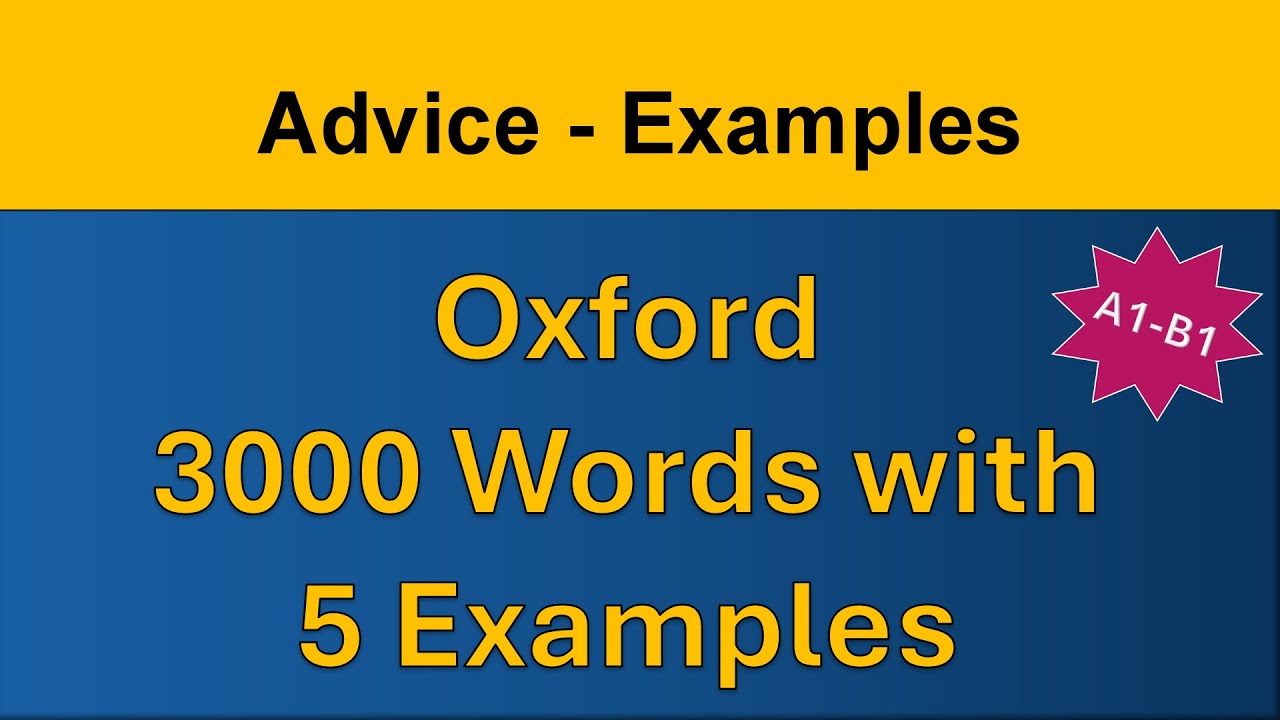 Advice - Examples - YouTube