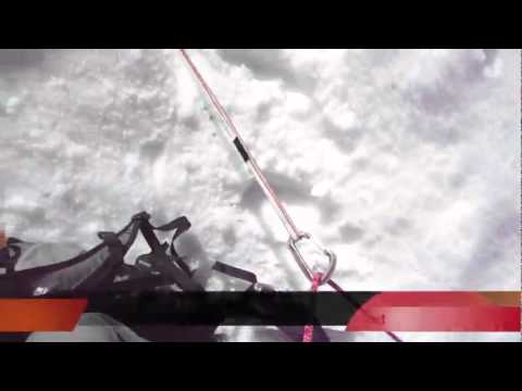 Running Belay in Snow - YouTube