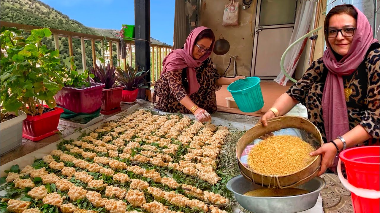 IRAN Kurdish Rural life : A beautiful country day and making local ...