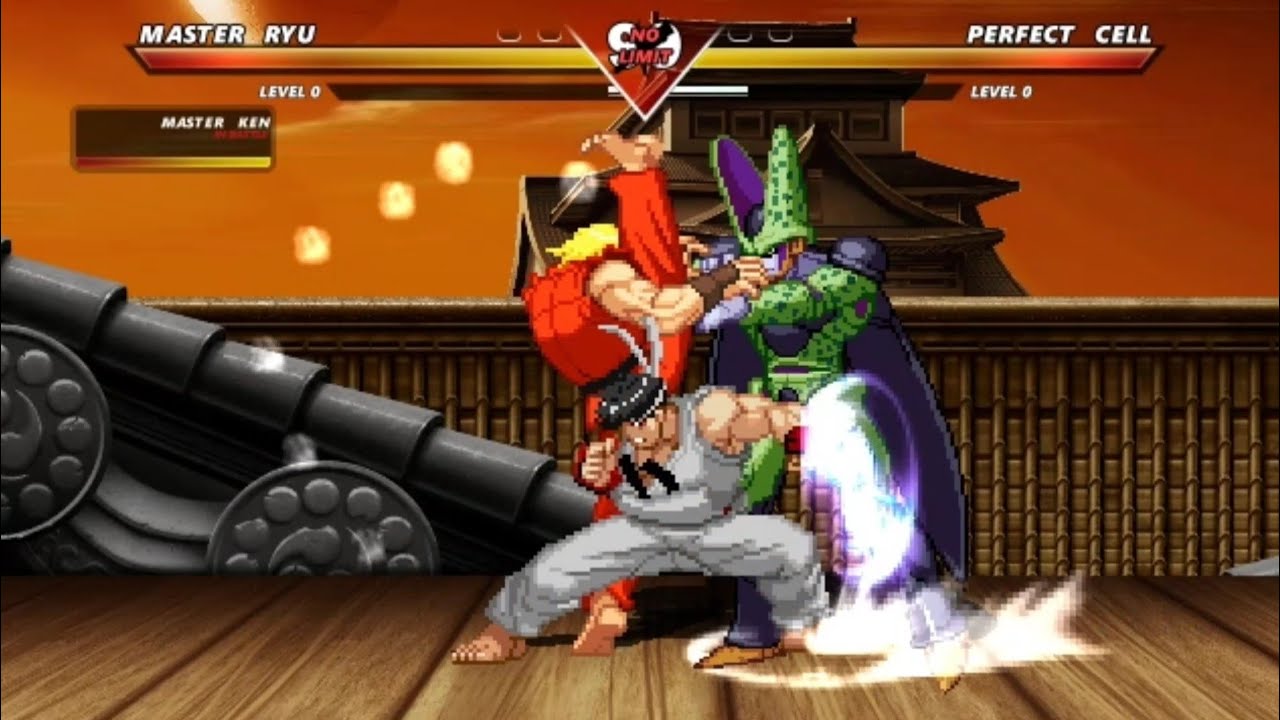 MASTER RYU & MASTER KEN vs PERFECT CELL - A very extraordinary fight ...