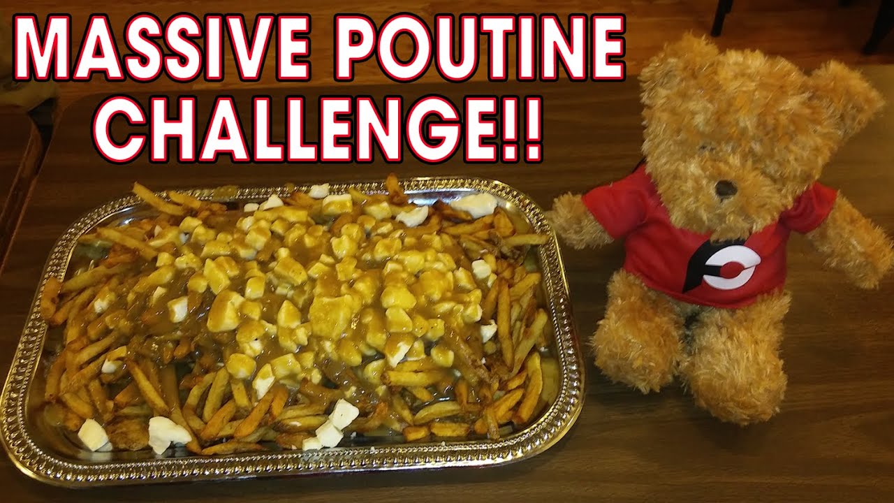 MASSIVE POUTINE CHALLENGE IN NEW HAMPSHIRE!! - YouTube