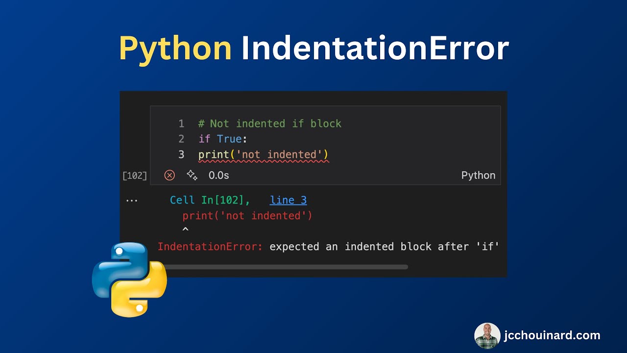 IndentationError in Python (debugging) #python #IndentationError #shorts - YouTube
