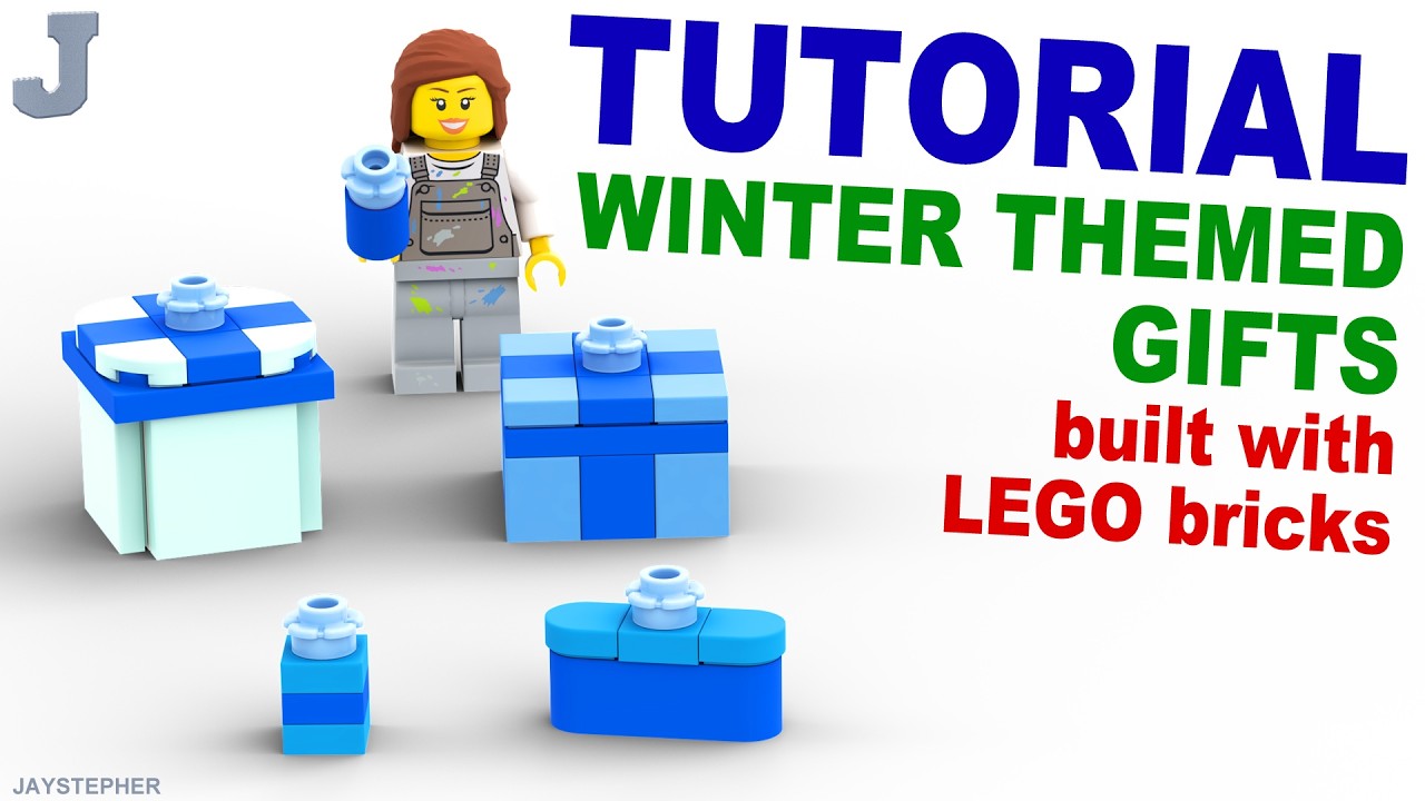 How To Make LEGO Winter Themed Gifts Tutorial - YouTube