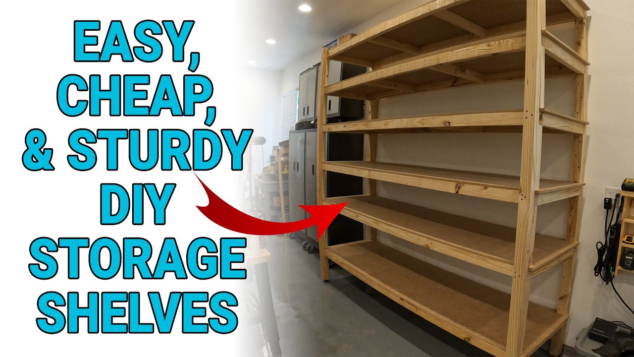 How To Make Heavy Duty Shelving Units For Your Shop Garage Or how-to-make-heavy-duty-shelving-units-for-your-shop-garage-or