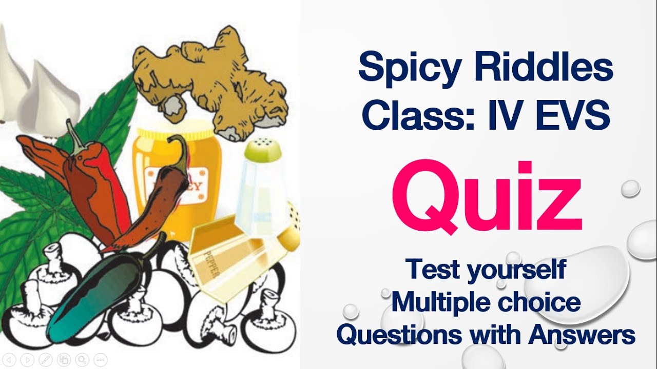 Spicy Riddles Quiz Class 4 EvS Multiple Choice Questions Test Yourself ...