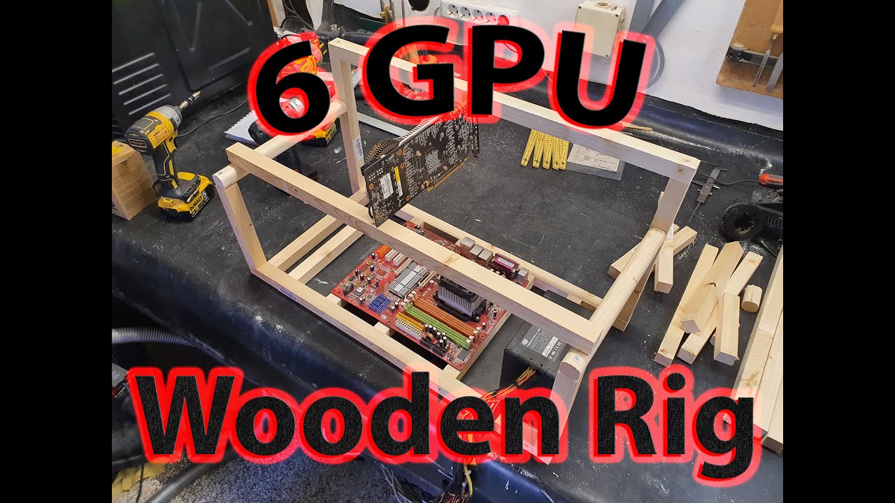 6 GPU wooden rig frame, easy even with hand tools - YouTube