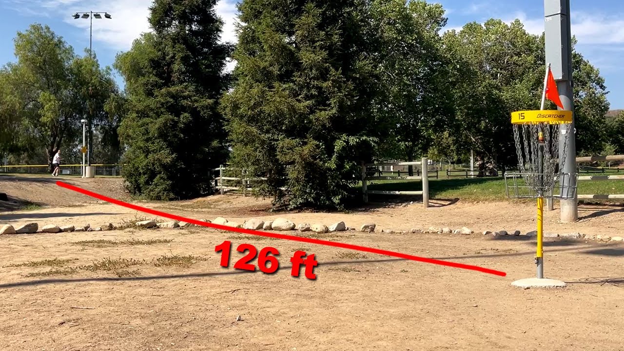 Insane Disc Golf Hole-in-One - YouTube