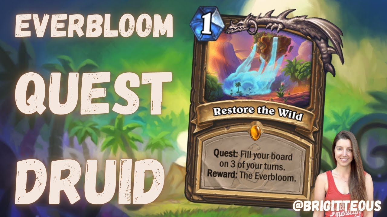 Everbloom Quest Druid 🦖 Hearthstone Lost City of Un'Goro 🐢 ...