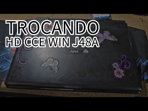 Como trocar o HD do WIN CCE J48A / How to exchange - YouTube