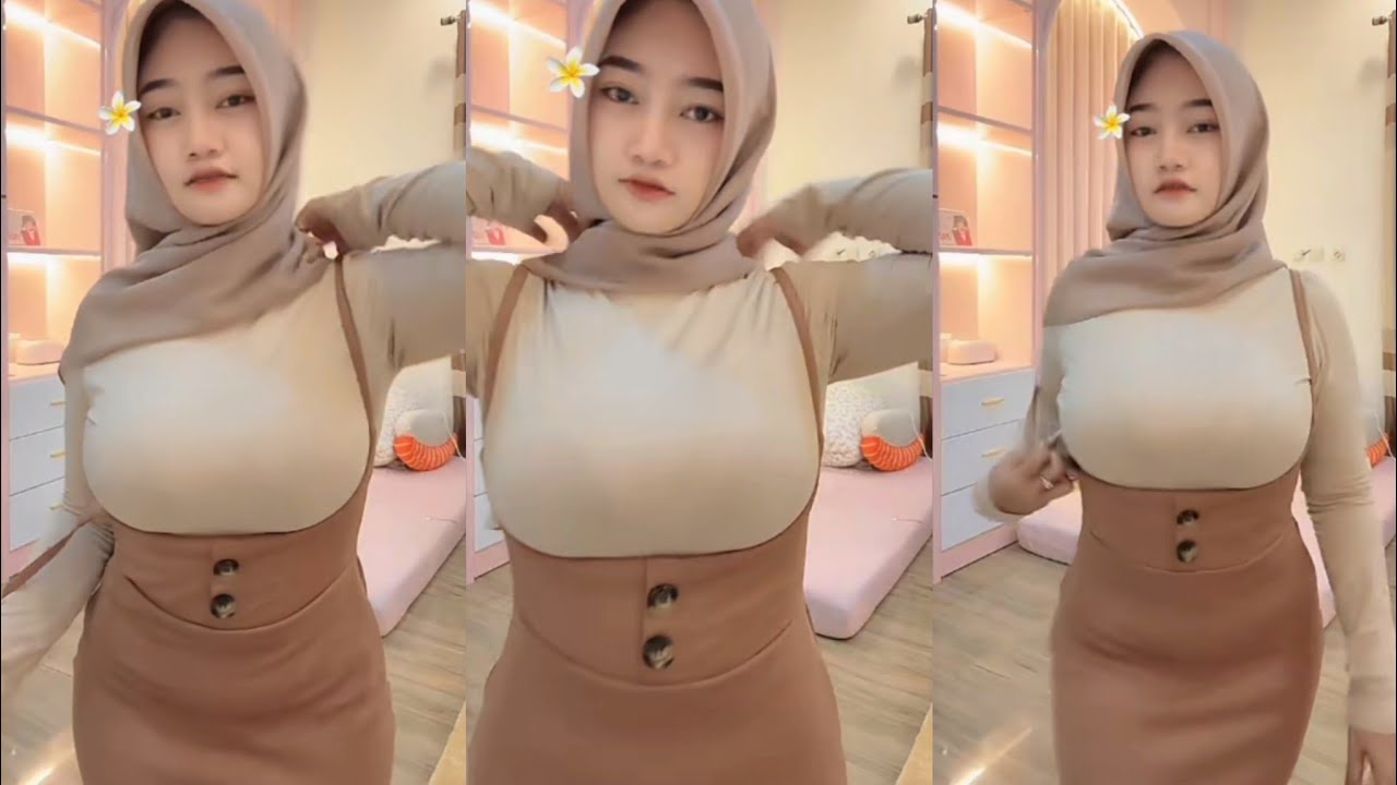 Bunda jilbab cantik manis alami alis tebal live malam - YouTube