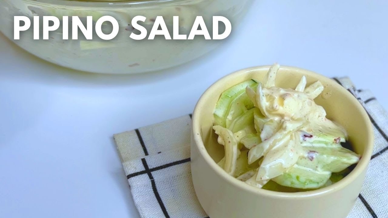 pipino salad para sa no rice diet 🥒 - YouTube